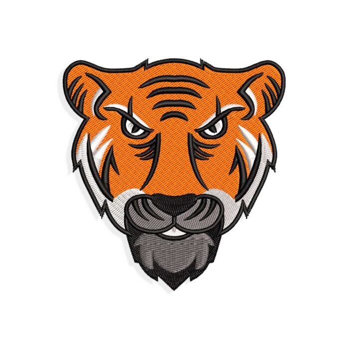 Tiger Embroidery design files for Machine embroidery
