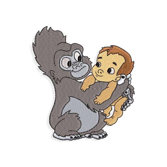 Terk Tarzan Embroidery design files for Machine embroidery