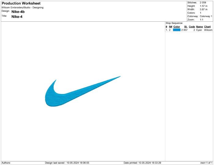 Swoosh embroidery design files for Machine embroidery