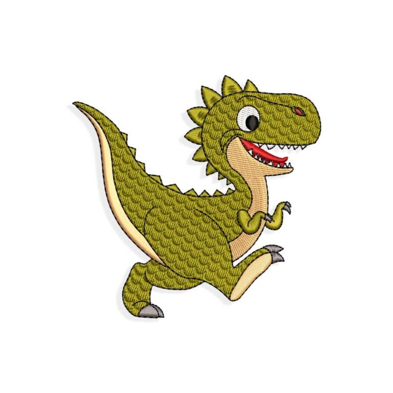 Dinosaur T-Rex Embroidery design for Machine embroidery