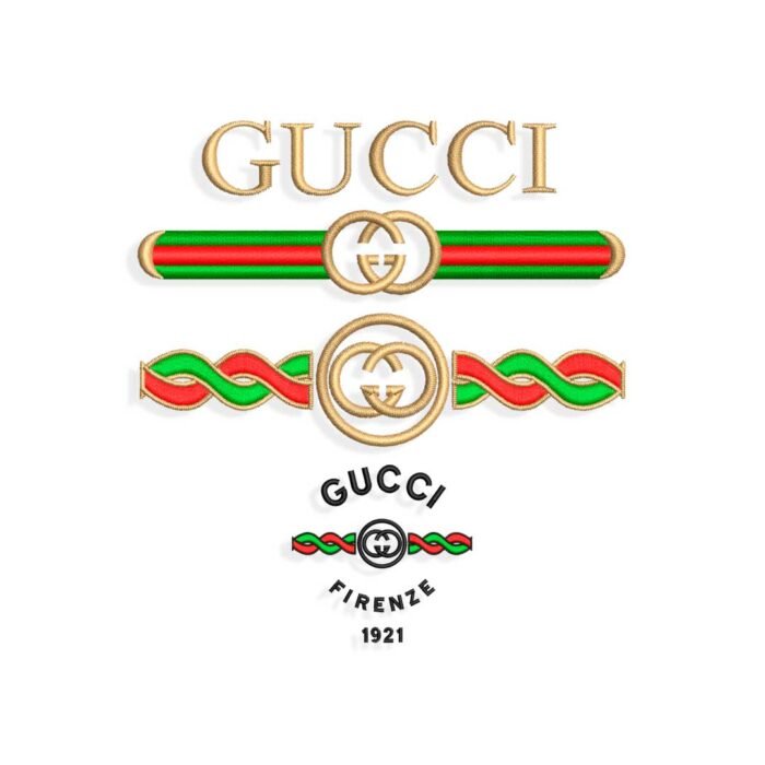 Gucci Embroidery design files for Machine embroidery