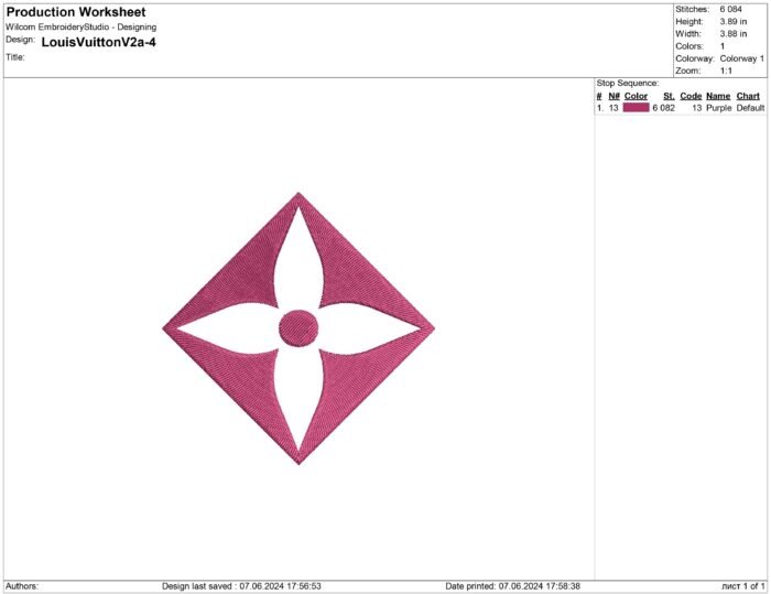 Louis Vuitton Bundle of LV logos Embroidery design files