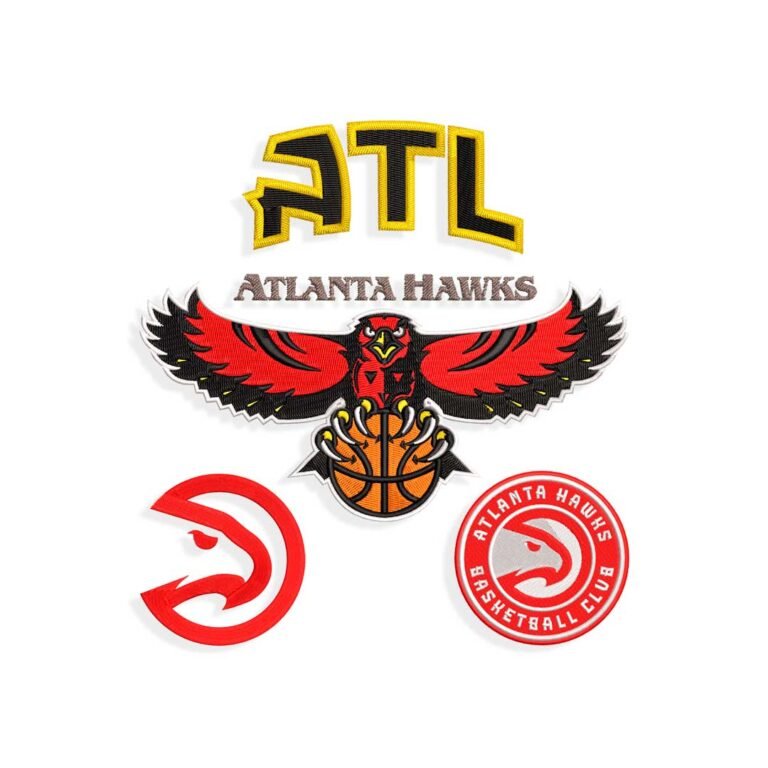 Atlanta Hawks embroidery design files for machine embroidery