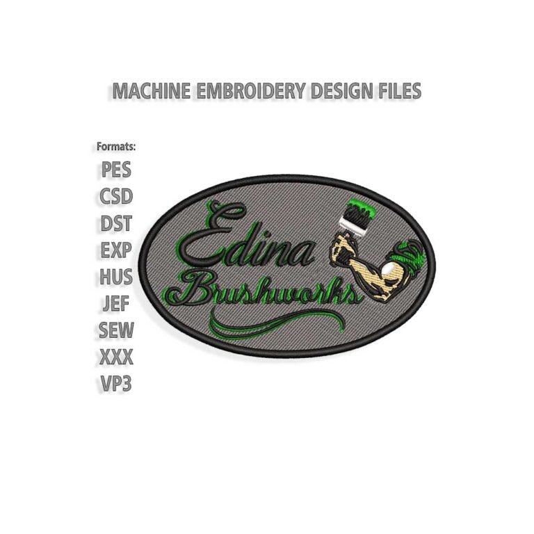 Edina embroidery design files for machine embroidery