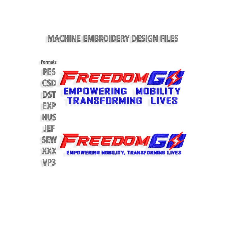 Freedom Embroidery design files for machine embroidery