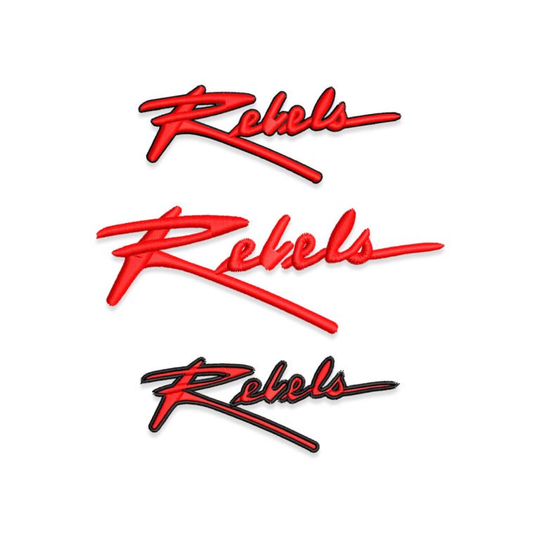 Rebels Embroidery design files for machine embroidery